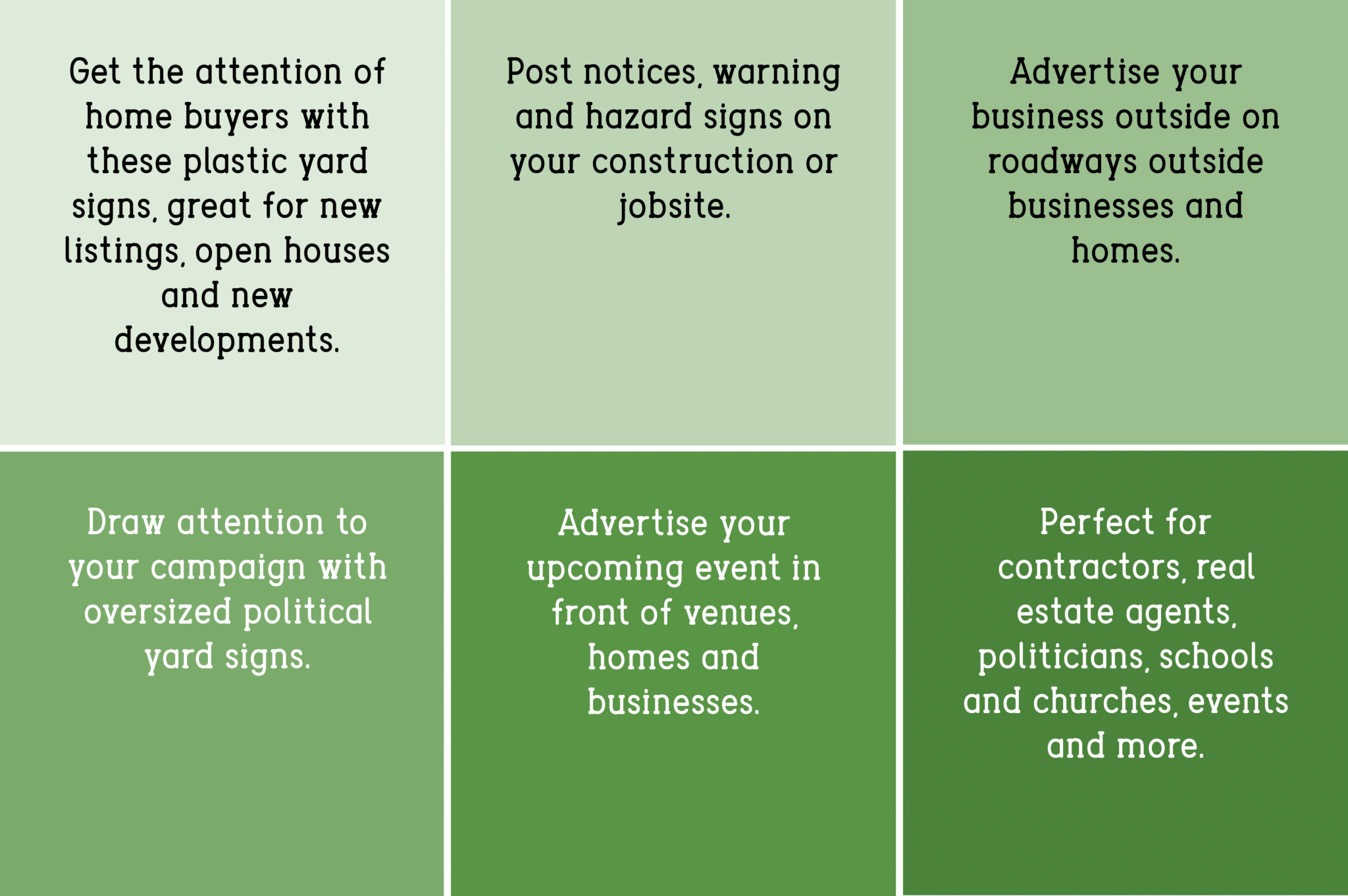 32 x 48 Large Full-Color Advertising Signs