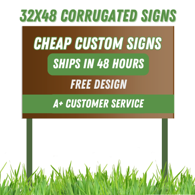 32 x 48 Large Full-Color Advertising Signs