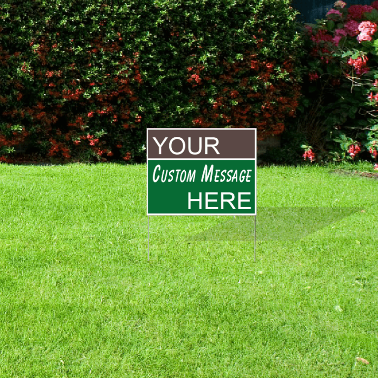 22 X 28 Full Color, Cheap, Poly Coated Cardboard Signs