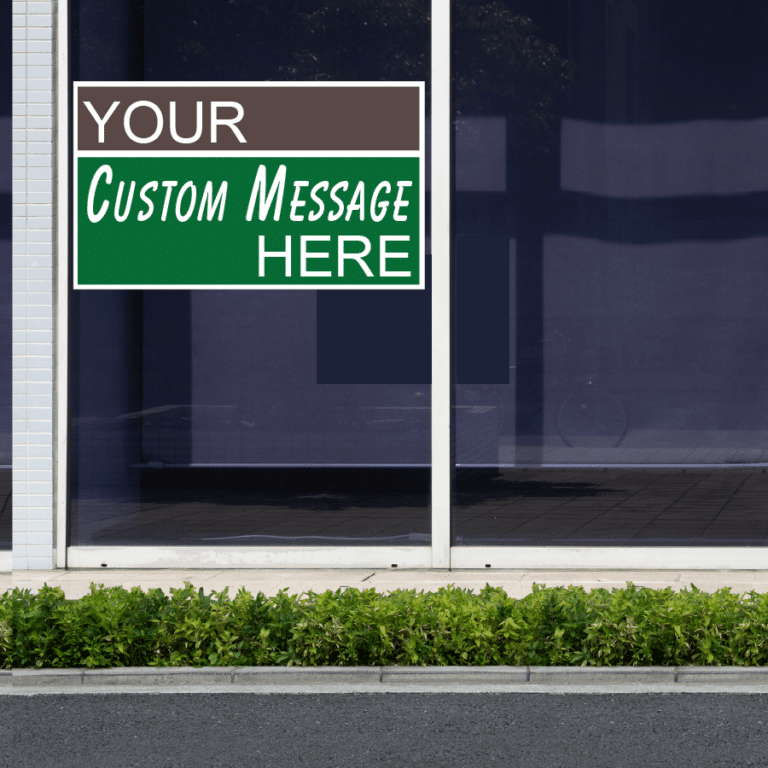 28 x 44 Poly Coated Cardboard Construction Job Site Signs